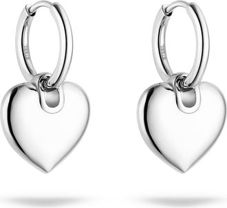 s.Oliver Ohrring - Elegante Creolen aus poliertem Edelstahl - silber - wasserfest & hautfreundlich