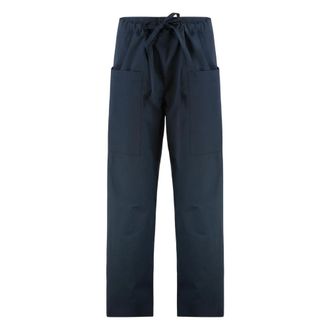 Tod's Pantalon en popeline avec cordon de serrage - Femme - Pantalons - Bleu - Taille: 36 FR