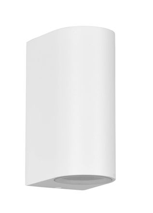 Trio Leuchten Außen Wandleuchte Roya 204260231, Aluminium Druckguss Weiß matt, exkl. 2x GU10