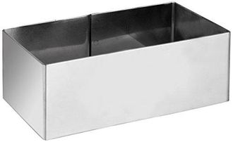 Ibili Ibili-Bague 722708 garnieren rechteckig 8 x 5 x 4,5 cm Edelstahl, Silber