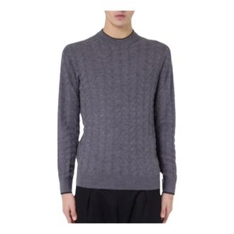 Paolo Pecora Stilvolle Strickwaren - - Knitwear - Herren - Grau - M
