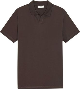 Nn.07 Nn07, Homme, Tops, Brun, Taille: L Paul Open-collar Polo