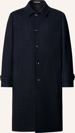 Hackett Stehkragenmantel Sr Hbone Wl Cash Coat blau