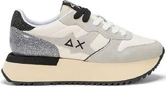 Sun 68 Damen Big Stargirl Bag Silver Sneaker, Weiß, 40 EU