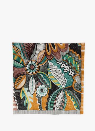 Au Printemps Paris Carr&eacute; de soie imprim&eacute;