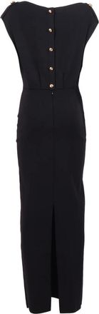 Elisabetta Franchi Femme, Robes, Noir, Taille: 46 FR Abito di Maglia