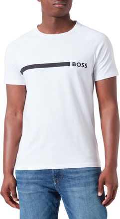 BOSS Herren T-Shirt Slim Fit, Kurzarm, White100,S