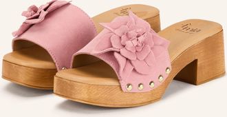 &Egrave; Mia &Egrave; Mia Plateau-Mules Mit Nieten rosa
