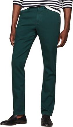 Tommy Hilfiger Pantalon Homme Bleecker Chino Slim Fit, Vert (Hunter), 31W/29L