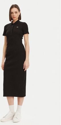 Lacoste Kleid für den Alltag EF9622 Schwarz Slim Fit