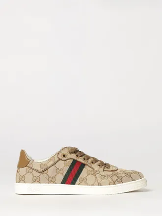 Gucci Baskets basses Stretch en coton avec monogramme GG en jacquard
