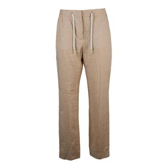 Eleventy Femme, Pantalons, Beige, Taille: 40 FR Pantalon Chino