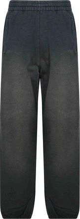 Golden Goose Journey Unisex Jogging Dyed Cotton Fleece Bleaching Effect Wirh Embroidery