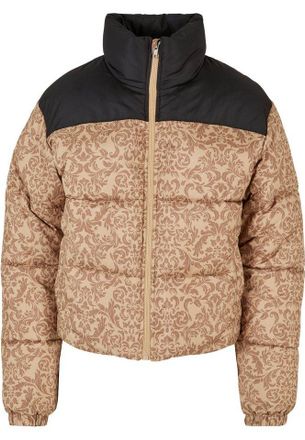 Urban Classics Winterjacke Urban Classics Damen Ladies AOP Retro Puffer Jacket (1-St)