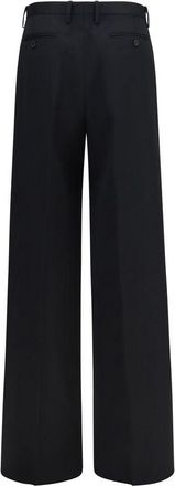Fendi Wool-Blend Tailored Trousers - Black
