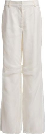 CHRISTOPHER ESBER Iconica Silk Wide-Leg Pants Size M