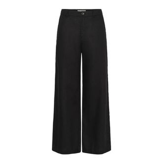 Part Two Weite Leinenhose - - Trousers - Damen - Schwarzk - M