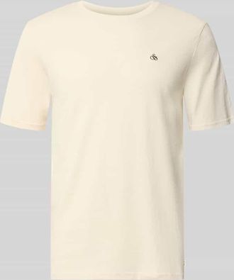 Scotch & Soda T-Shirt mit Label-Stitching und Rundhalsausschnitt