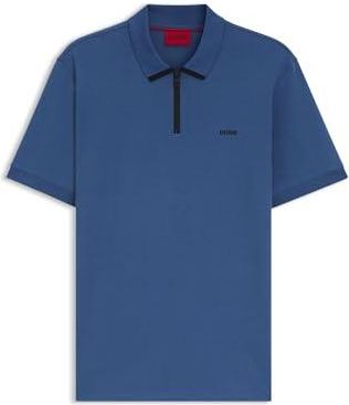 HUGO BOSS Hommes Dalomino Polo en piqué de Coton avec Logo Contrastant