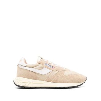 Autry Homme, Chaussures, Beige, Taille: 36 EU Baskets Beige avec Cheville Rembourr&eacute;e