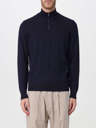 HUGO BOSS Pull &agrave; col roul&eacute; en pure laine avec demi-zip et bords c&ocirc;tel&eacute;s