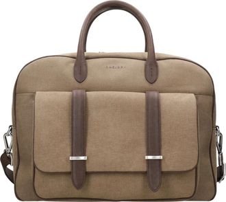 Orciani Homme, Sacs, Brun, Taille: ONE Size Sac &agrave; main en toile et cuir
