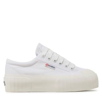 Superga Sneakers aus Stoff Superga Stripe Platform 2631 S5111SW Wei&szlig;