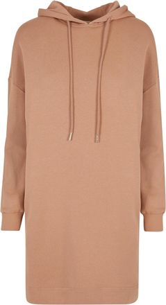 Urban Classics Hoodie-Kleid Baumwolle aus biologischem Anbau f&uuml;r Damen (Ambra)