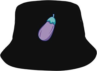 Generic Doux Seau Chapeau Aubergines biologiques Chapeaux de Soleil de Plage Funky Extérieur Casquette pour pêche Filles Sports