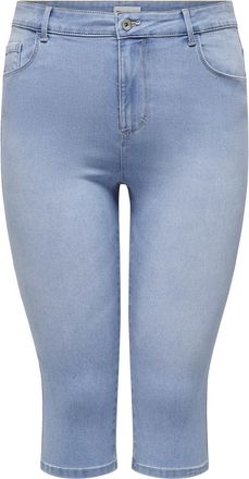 Only Carmakoma Damen Caraugusta Hw Sk Knickers DNM Bj13333 Jeansshorts, Light Blue Denim, 54 EU