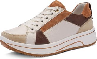 Ara Damen Sapporo Sneaker, Beach,Cream,Mocca,Mousse, 40 EU Weit