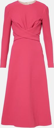 Emilia Wickstead Midikleid Elta aus Crêpe