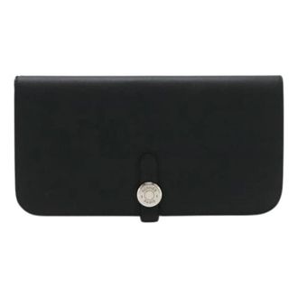 Herm&egrave;s Pre-owned Dogon Long Bifold Wallet - - Pre-owned - Damen - Schwarzk - ONE SIZE