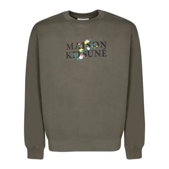Maison Kitsun&eacute; Herren, Sweatshirts & Hoodies, Gr&uuml;n, XLGr&ouml;&szlig;e