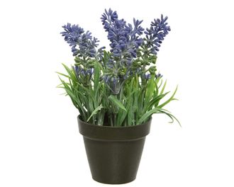 Kaemingk 804106 Kunstblume Lavendel im Topf 16 cm Kunstplanze violett - künstliche Lavendel Blume
