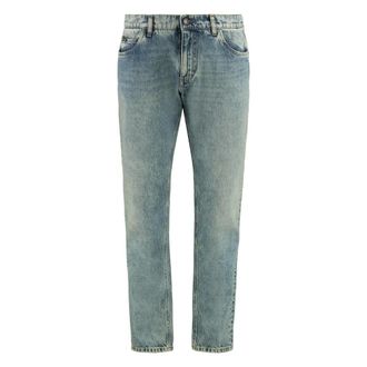 Dolce & Gabbana Homme, Jeans, Bleu, Taille: XL Jean Regular Fit en Coton avec Coutures Contrast&eacute;es