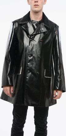 Maison Margiela MM4 MM14 Wasserdichter Trenchcoat mit Velourskragen Maison Margiela