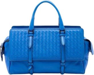 Bottega Veneta Pre-owned Satchel - Femme - Pre-owned - Bleu - Taille: ONE Size