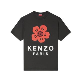 Kenzo Klassisches Boke Flower T-Shirt Schwarz - - Tops - Herren - Schwarzk - XS