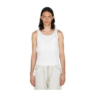 Mainline:RUS/Fr.CA/DE Draped Tank Top - - Tops - Herren - Wei&szlig; - XS