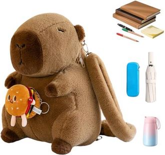 Generico Sac &agrave; dos - Grande capacit&eacute; pour l&eacute;cole - Sac &agrave; dos animal en peluche | Pour filles, cadeau danniversaire, voyage, &eacute;cole, camping, pique-nique, sport,