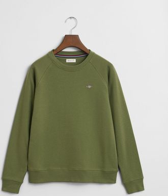 GANT Teenager Shield Rundhals-Sweatshirt (158/164) OLIVE Grün
