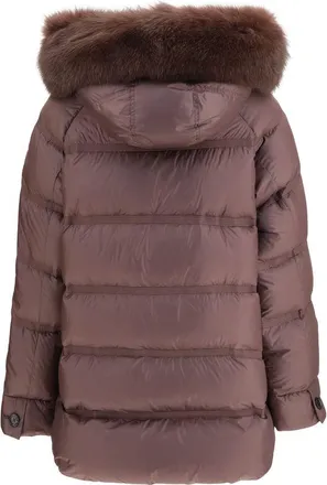 Peuterey Womens Bordeaux Polyester Full-Length Jacket Clothing