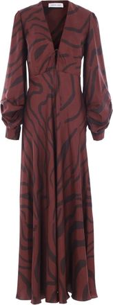 Raquel Diniz robe longue Valerie - Rouge