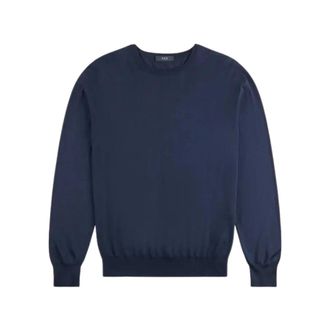 Fay Maglia Girocollo F.18 - - Knitwear - Herren - Blau - M