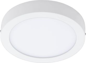 Eglo connect LED Deckenleuchte Fueva-C, Smart Home Deckenlampe, Material: Metallguss, Kunststoff, Farbe: Weiß, Ø: 22,5 cm, dimmbar, Weißtöne und Farben ein