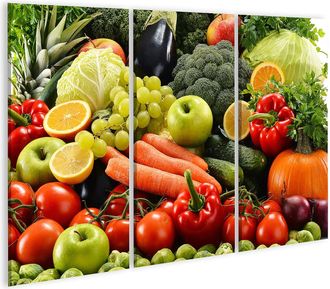 Islandburner Bild auf Leinwand Zusammensetzung Mit Verschiedenen Rohen Bio Gemüse Bilder Wandbilder Poster