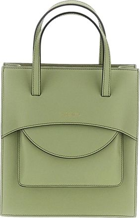 Hidesins Femme, Sacs, Vert, Taille: ONE Size Rectangular Leather Tote