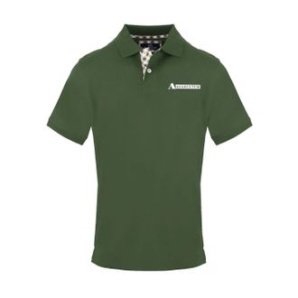 Aquascutum Poloshirt f&uuml;r Herren, Mit Kragen, kurz&auml;rmlig (Milit&auml;rgr&uuml;n)