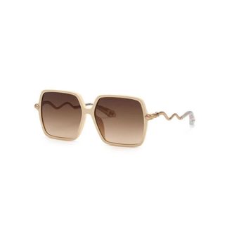 Roberto Cavalli Src132 Sonnenbrille - - Accessories - Damen - Beige - 59 MM
